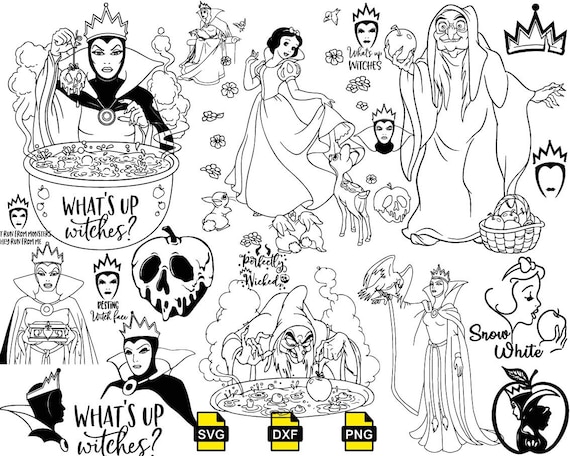 Digital Prints Disney svg villains png printable cruella svg dxf Disney ...