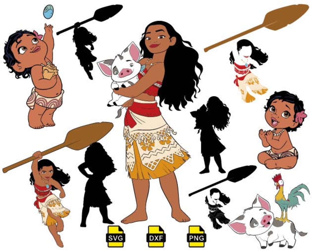 Moana Svg Moana Svg Bundle Maui Svg Pua Svg Vector SVG - Etsy