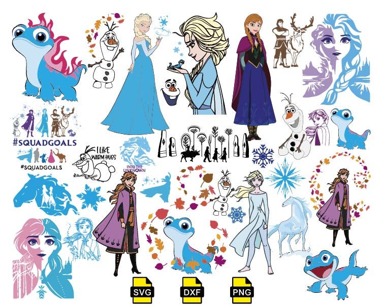 Frozen Svg Birthday Svgcut File Sillhouette Cut File for | Etsy UK