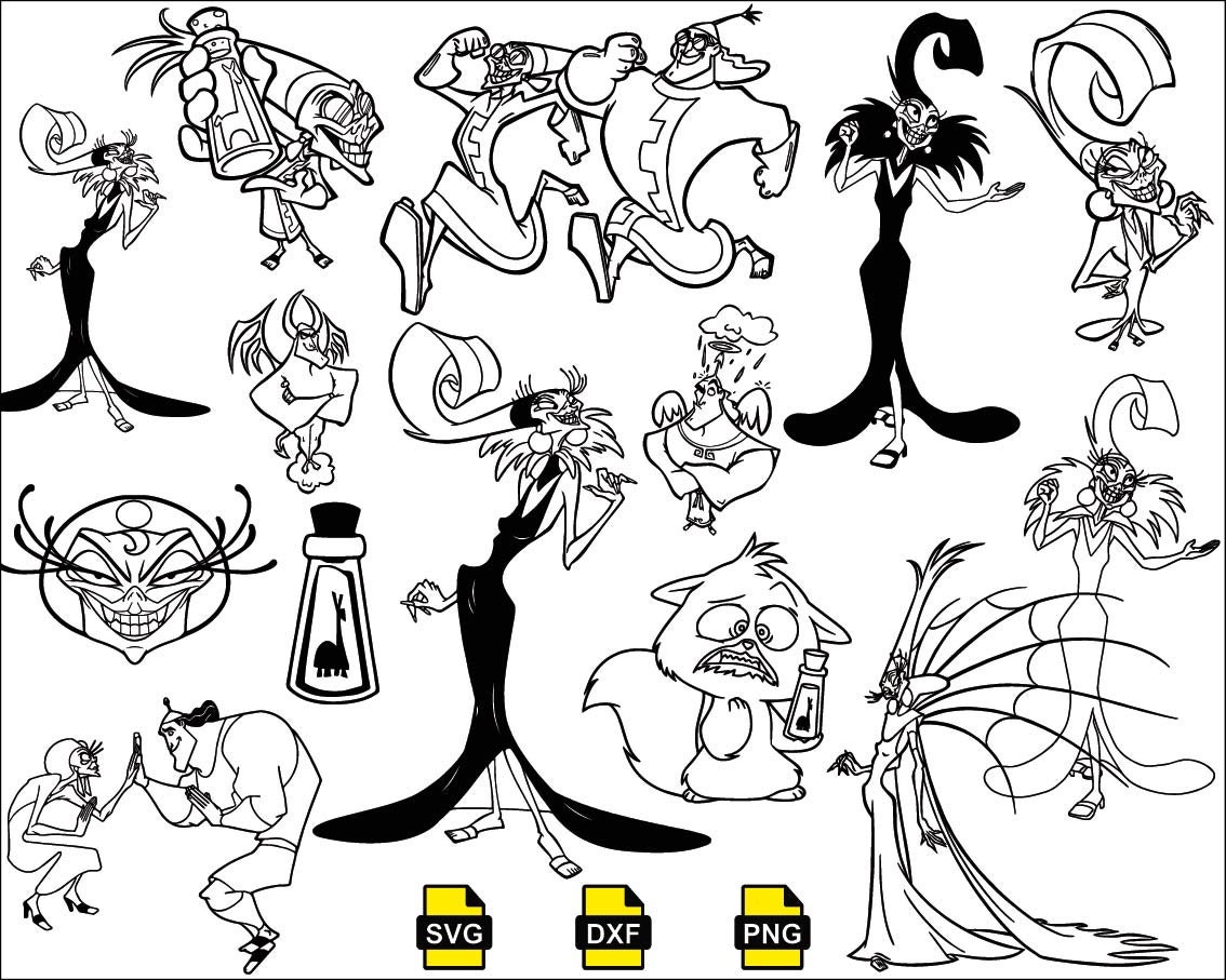 Digital Prints Disney svg villains png printable cruella svg dxf Disney ...