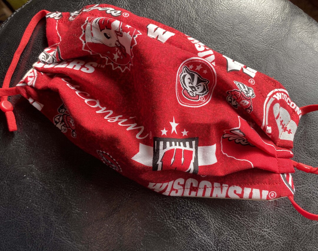Wisconsin Badgers Mask With Optional Filter Pocket and - Etsy