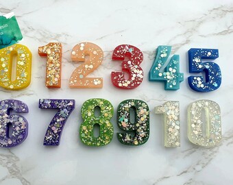 Glitter Numbers - Etsy UK