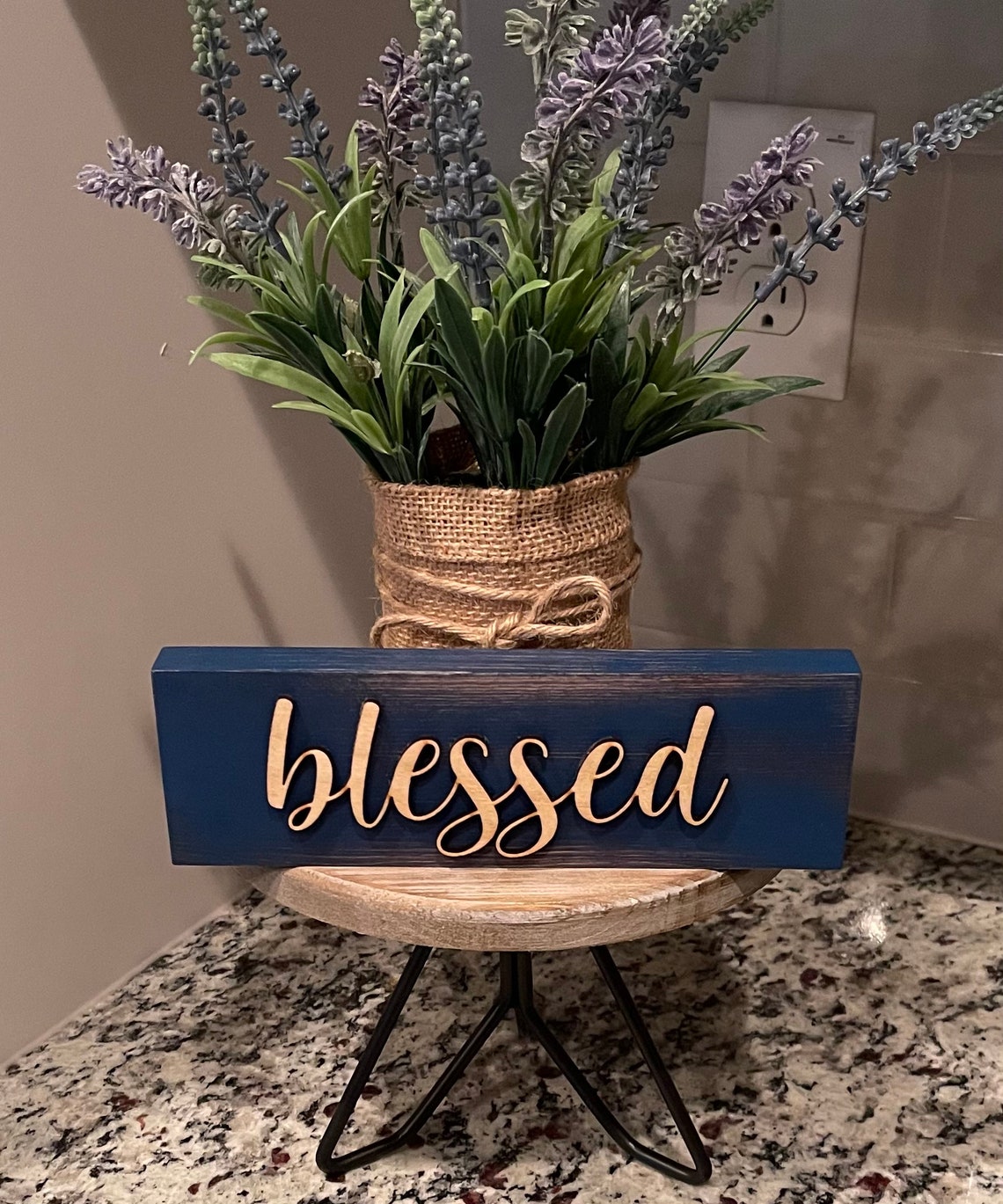 Wooden Blessed Sign Christian Sign Christian Wooden Sign | Etsy