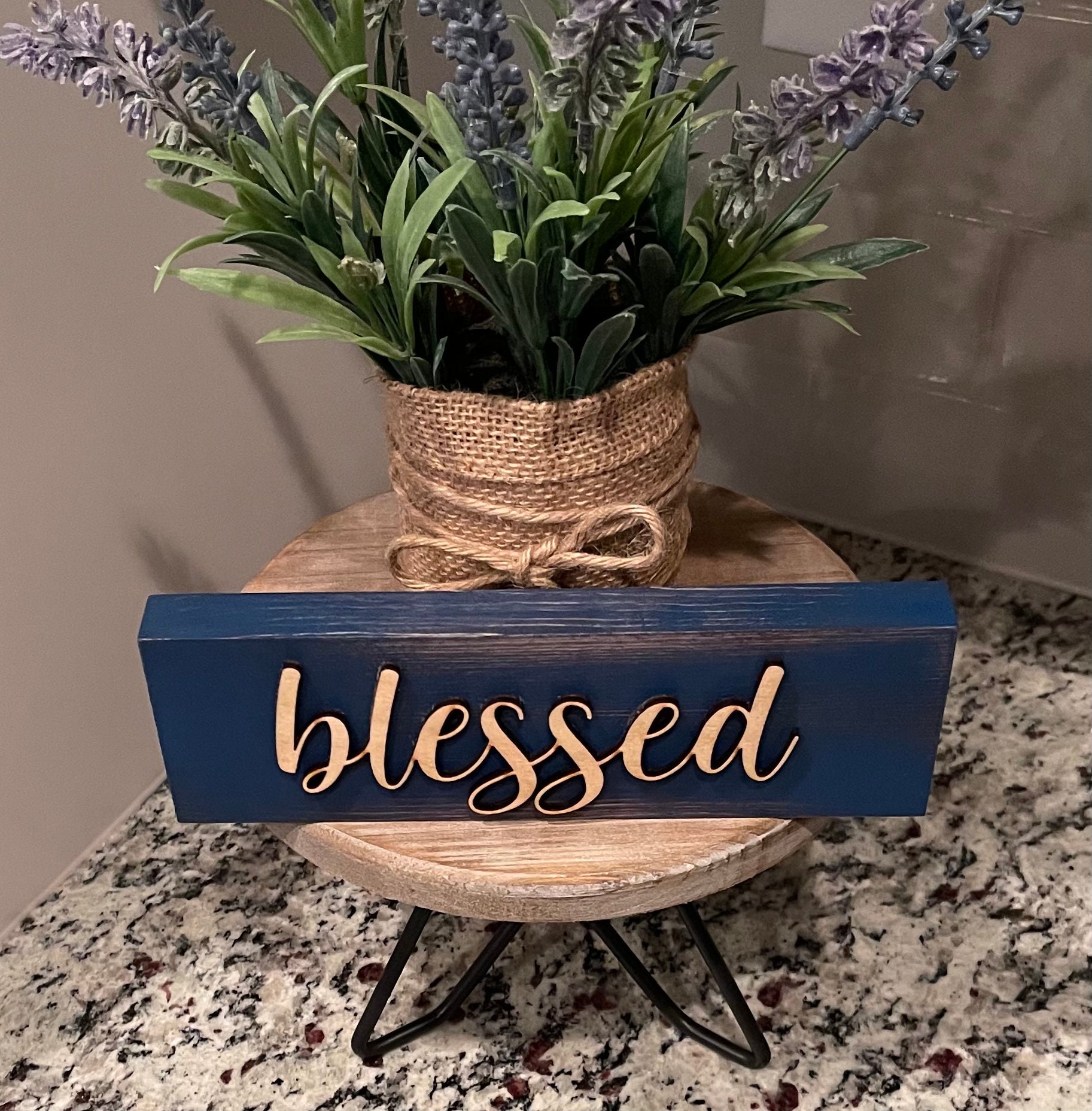 Wooden Blessed Sign Christian Sign Christian Wooden Sign - Etsy