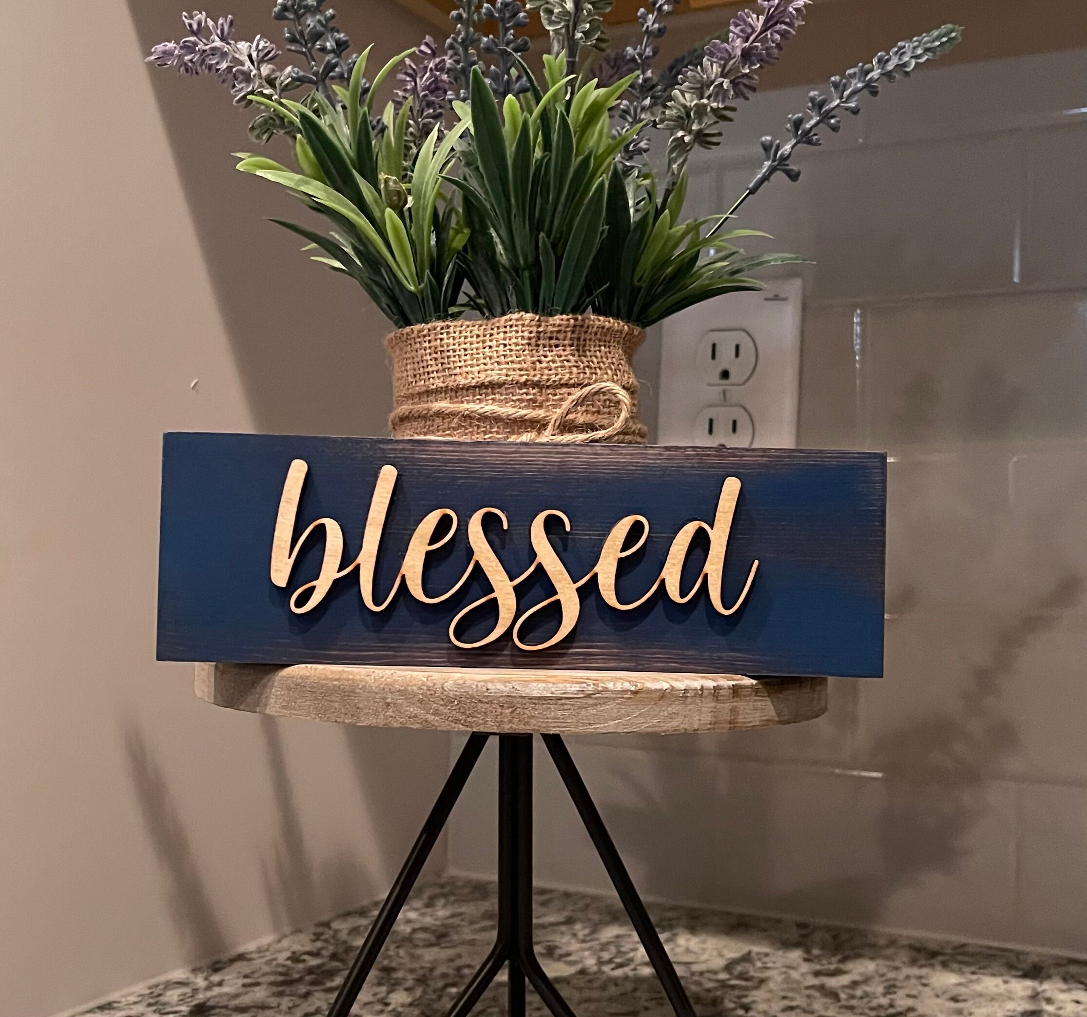 Wooden Blessed Sign Christian Sign Christian Wooden Sign - Etsy