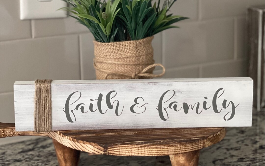Farmhouse Wooden Decor, Rustic Farmhouse Decor, Rustic White Wood Decor ...