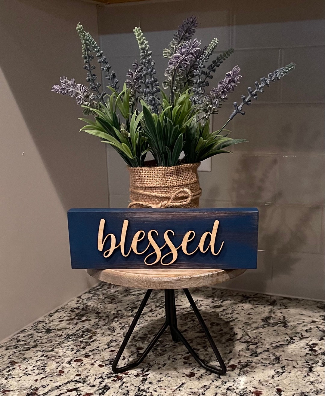 Wooden Blessed Sign, Christian Sign, Christian Wooden Sign, Blessed ...