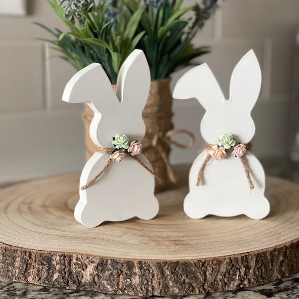 Wooden Bunny Stand - Etsy