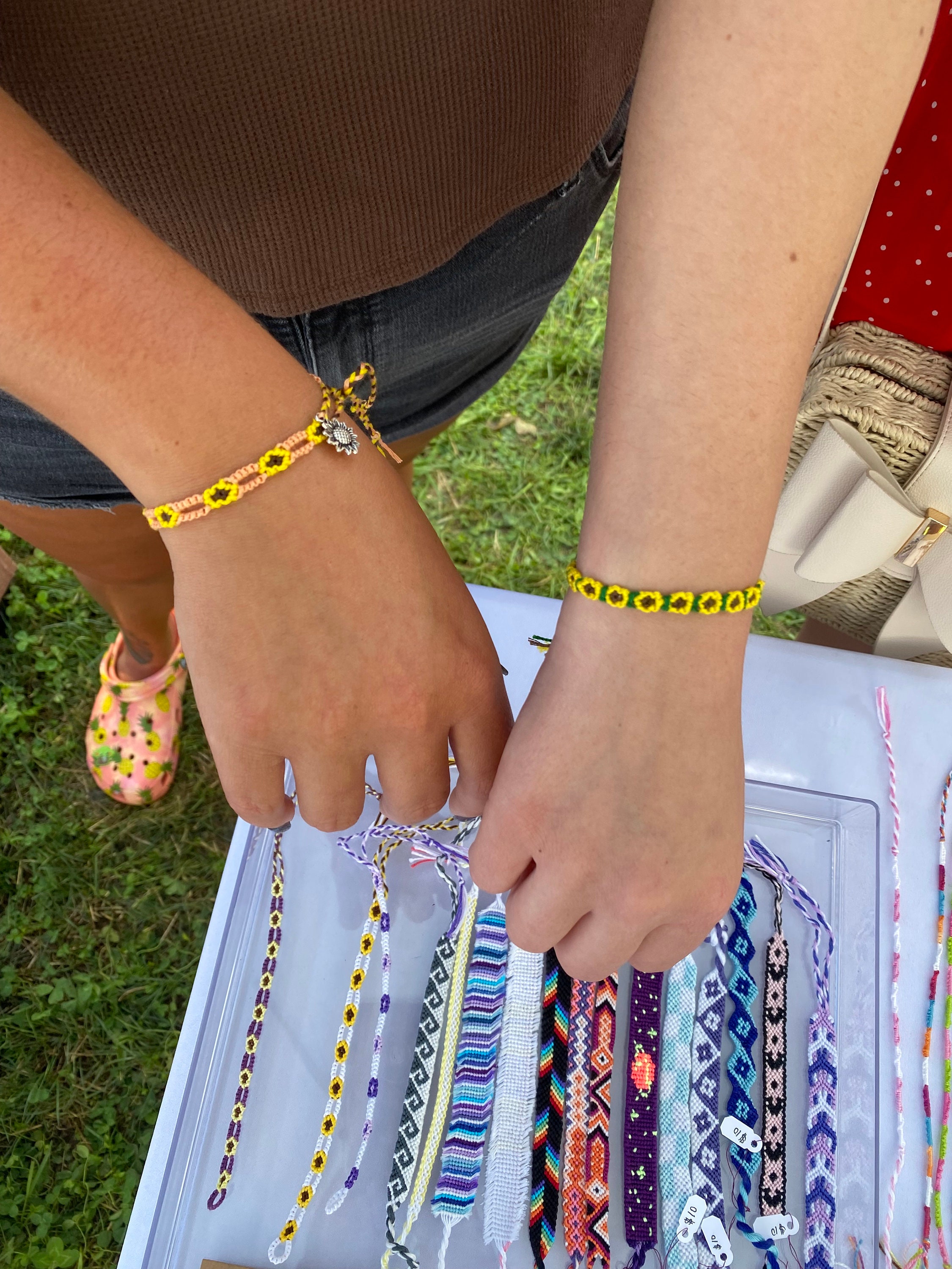 Handcrafted Custom Sunflower Chain Bracelet - Tiedwithlovebyae ...