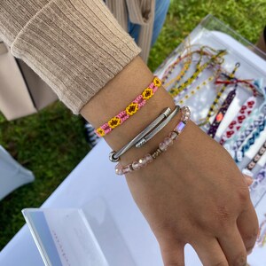 Handcrafted Custom Sunflower Chain Bracelet - Tiedwithlovebyae ...