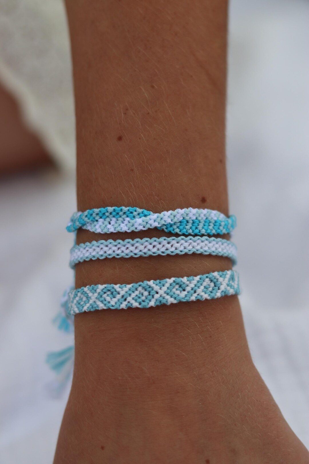Handcrafted Heart Friendship Bracelet Pack - Threes Stackable Bracelets ...