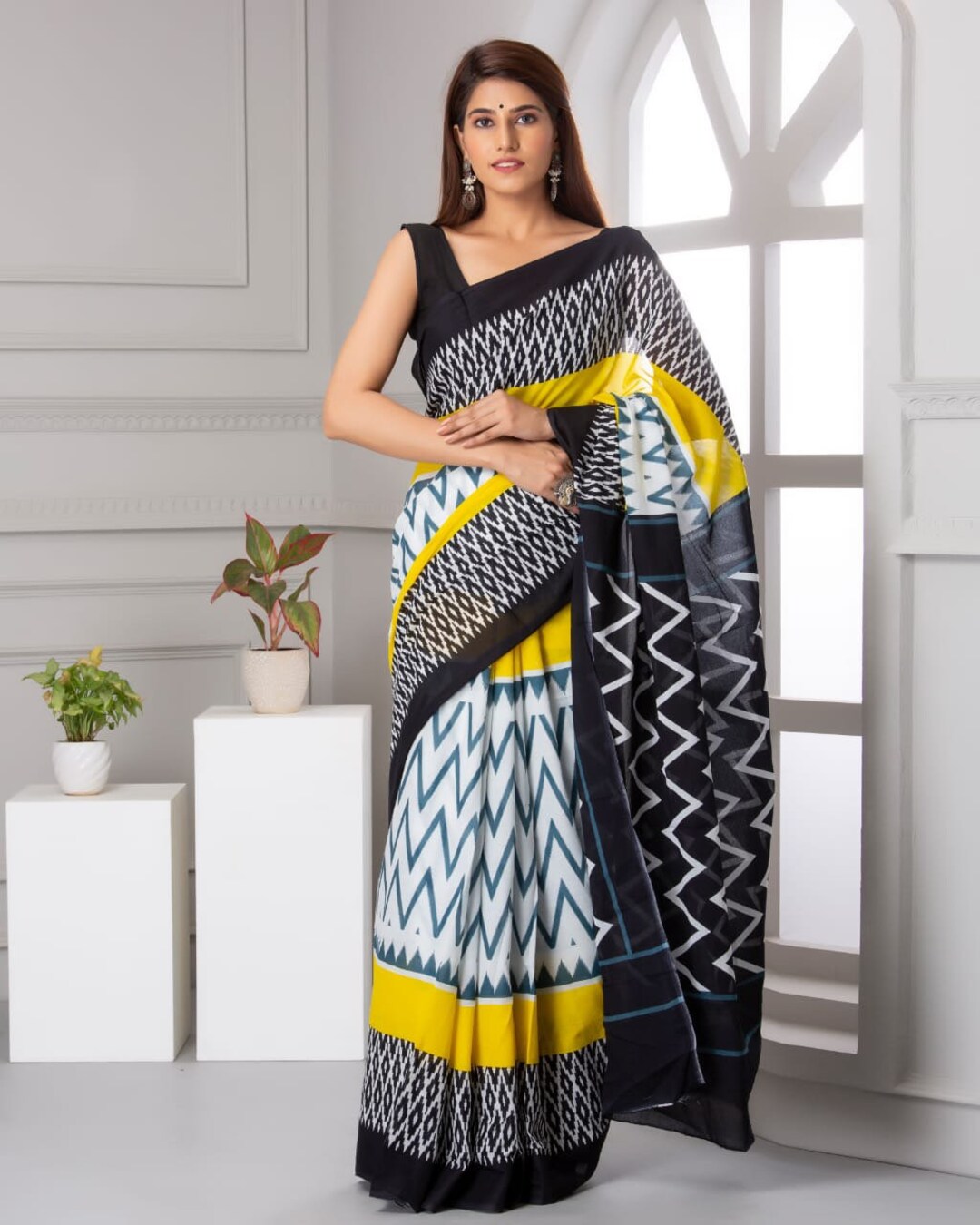 Indian Jaipuri Hand Block Printed Pure Soft Cotton Mulmul - Etsy