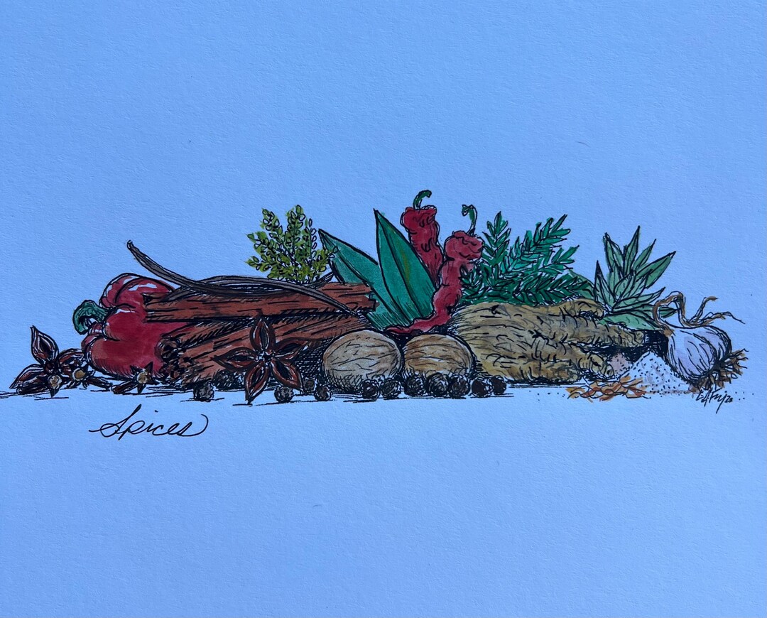 Limited Edition of 50 Signed Print ‘spices’. - Etsy