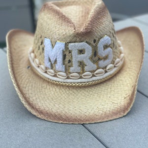 Mrs Hat, Mrs Cowboy Hat, Mrs Sun Hat, Mrs Straw Hat, Bride, Bride Hat ...