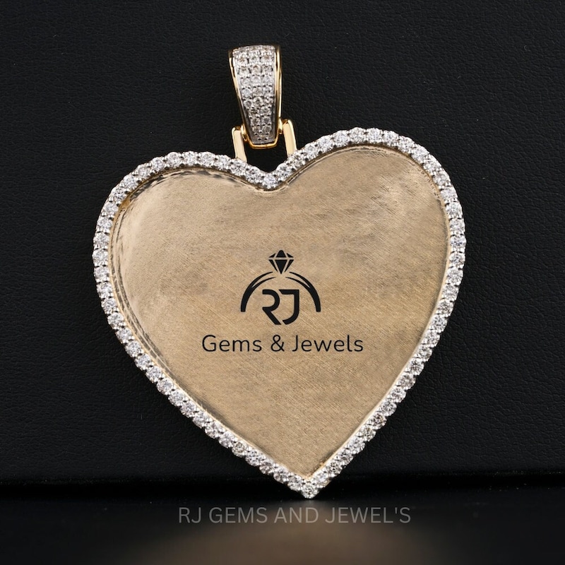 Personalized Photo Heart Pendant - Etsy