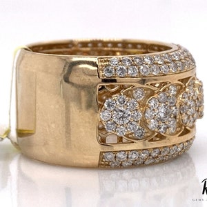 Real Moissanite Iced Out Ring for Men's, Hip Hop Ring, Certified ...