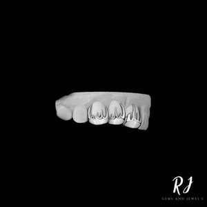 Custom 10K Solid Gold Hot Flame Teeth Grillz for Her by RJ Gems and ...
