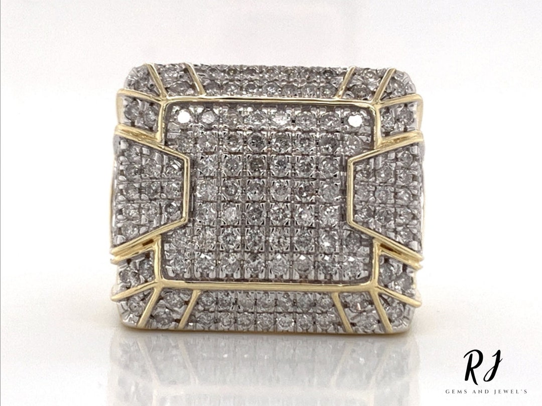 Ice Oud Hip Hop Ring, Moissanite Diamond Ring for Men, Round Cut ...