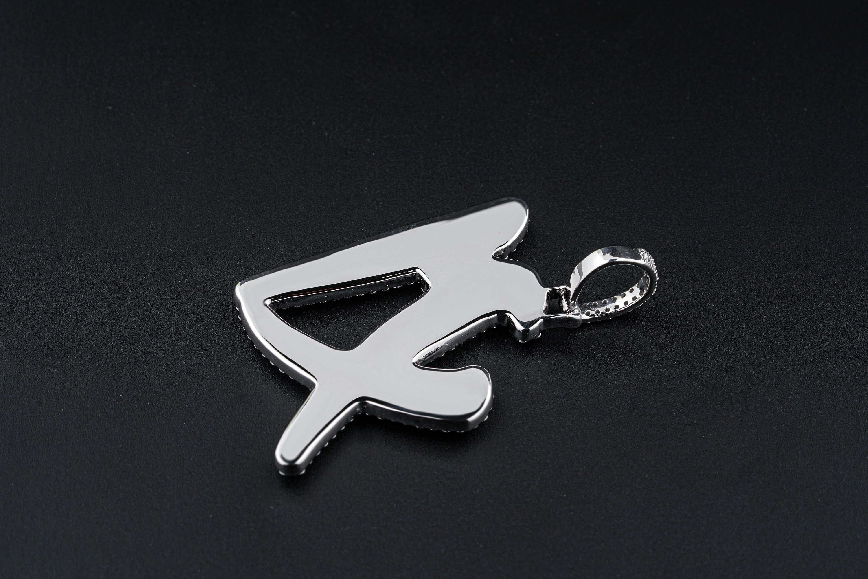 Custom Signature Letters Pendant Icy Nameplate Necklacecustom - Etsy