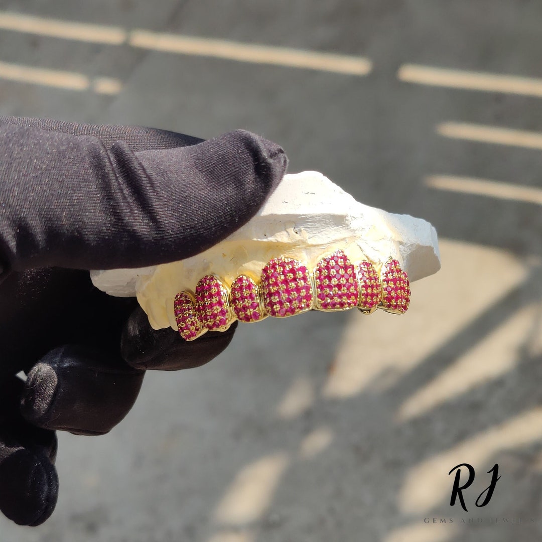 Ruby Grillz, Red Grillz, Iced Out Teeth, Iced Out Grillz, Iced Out ...