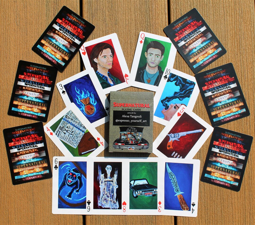 Supernatural Playing Cards With Original Artwork Inspired by the Hit CW ...