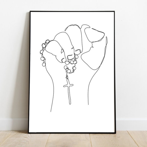 Christian Line Art - Etsy
