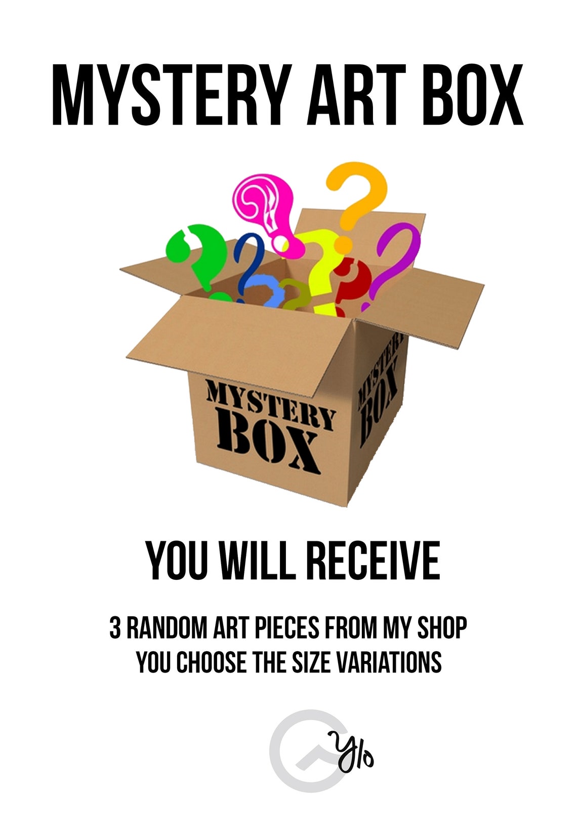 Mystery Box Wall Art Print Wall Hangings Illustration - Etsy