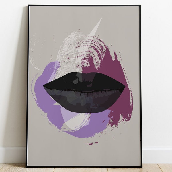 Watercolor Lips - Etsy UK