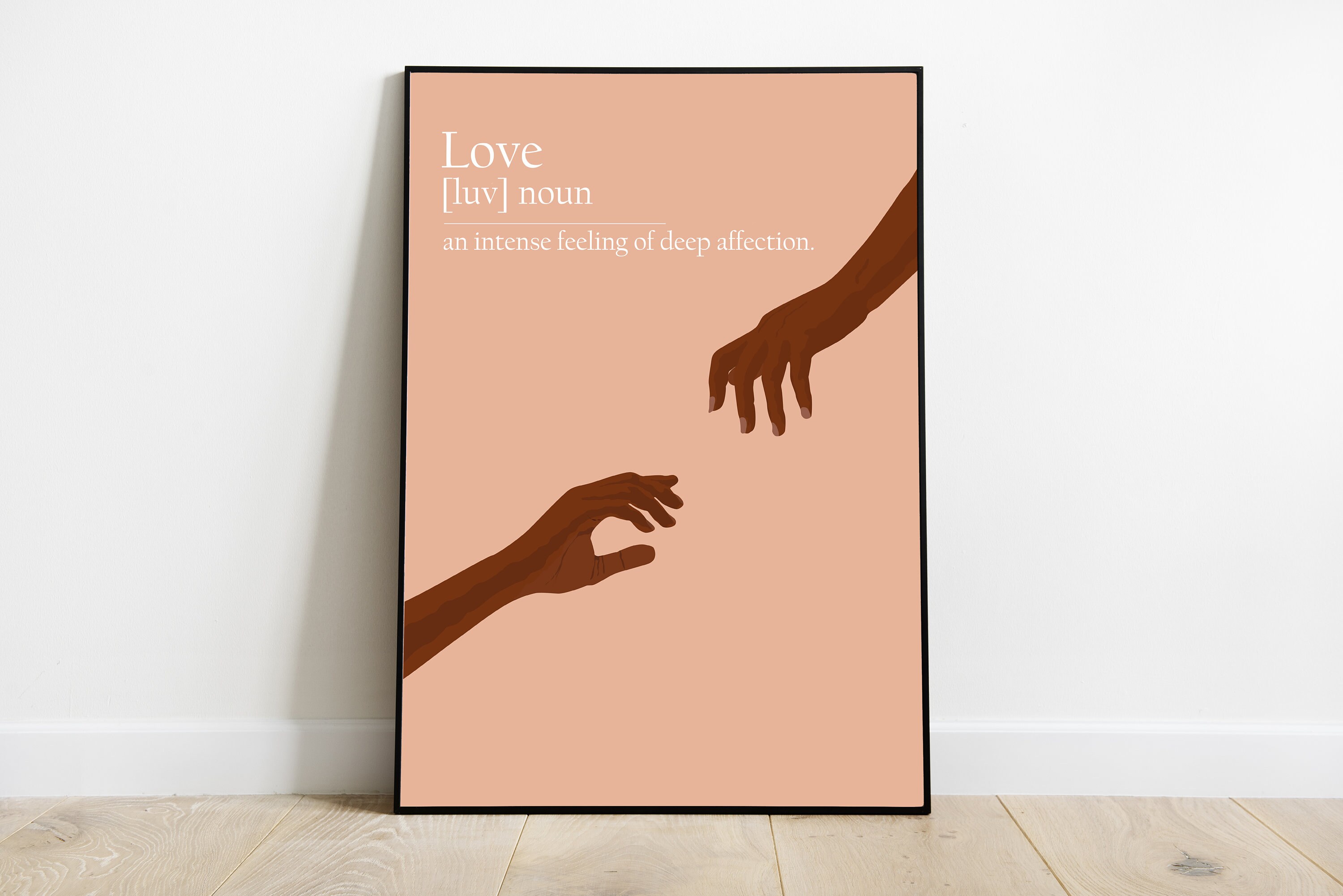 Black Hands Art Print, Love Definition, Above Bed Decor - Etsy
