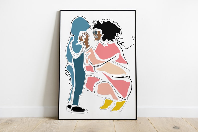 Mother & Baby Line Art, Mum an Child Line Print, Mom Gift, Mother's Day ...