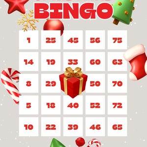 Whimsical Christmas Bingo - Etsy