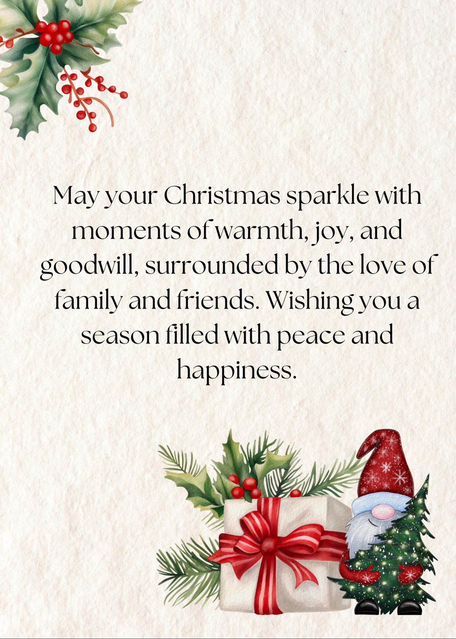 Merry Christmas Card - Etsy