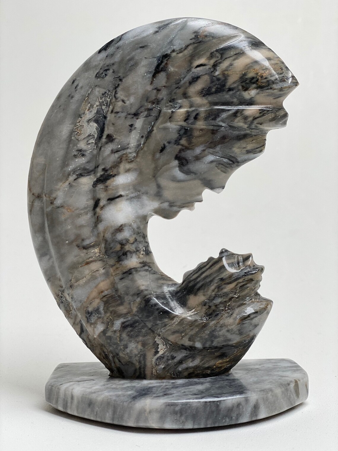 Mother and Baby Carved Marble Figurine. Mother and Child - Etsy