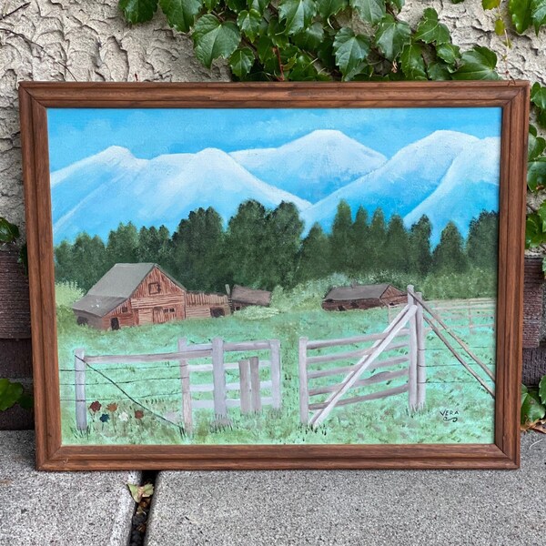 Rural Farm Scene - Etsy