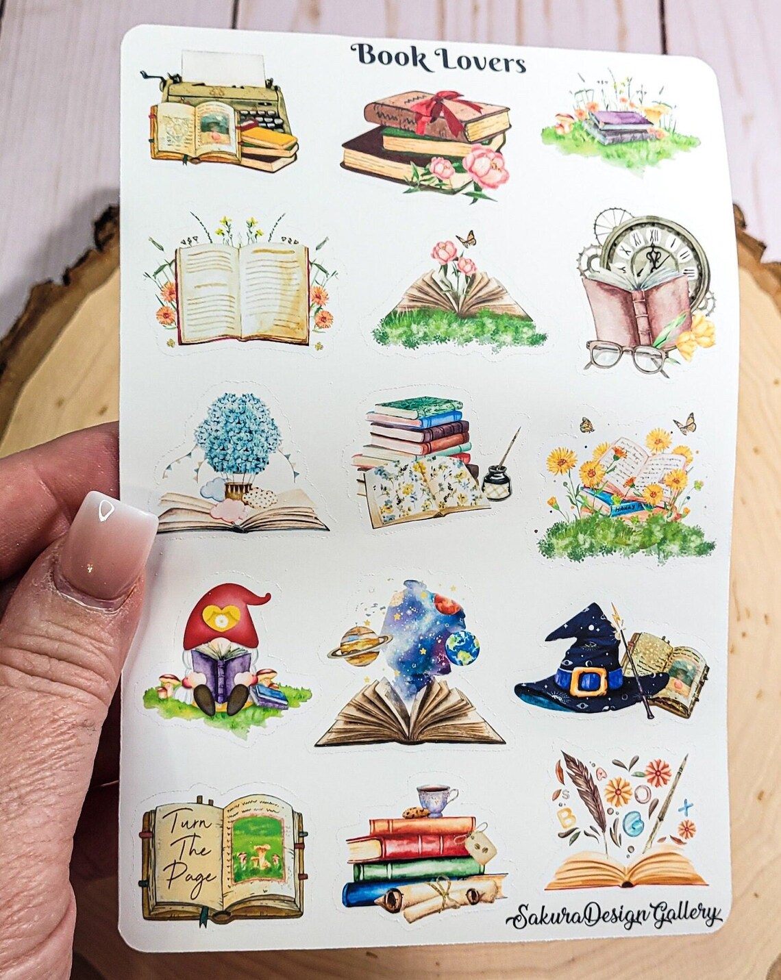 Book Lovers Sticker Sheet, Reading Stickers, Reading Lover Gift Idea ...