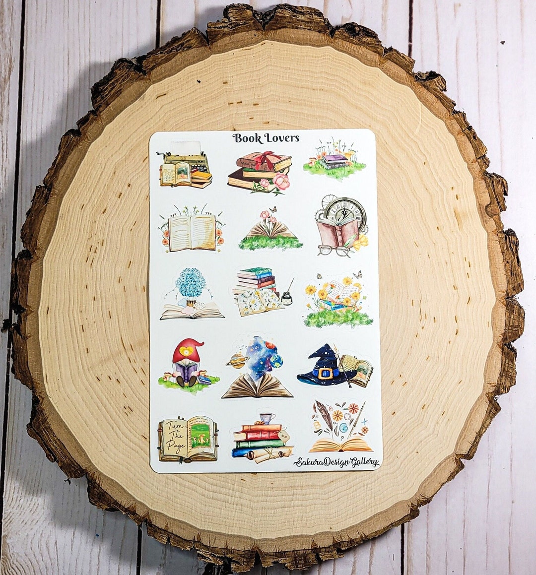 Book Lovers Sticker Sheet, Reading Stickers, Reading Lover Gift Idea ...