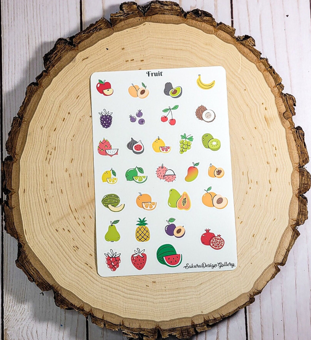 Fruit Sticker Sheet, Food Stickers, Healthy Eating, Recipe Maker ...