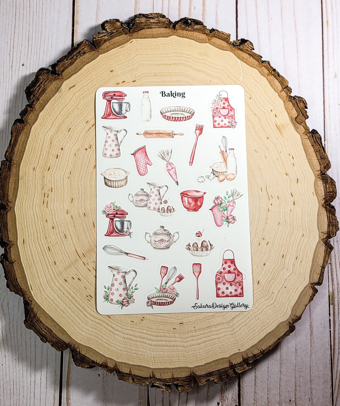 Baking Sticker Sheet, Cooking Stickers, Baker Stickers, Journal ...