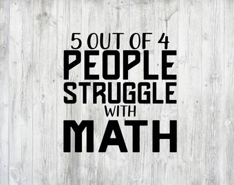 Funny Math Svg | Etsy