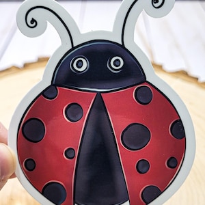 Ladybug Die Cut Sticker, Insect Bug Decal, Decorate Laptops, Notebooks ...