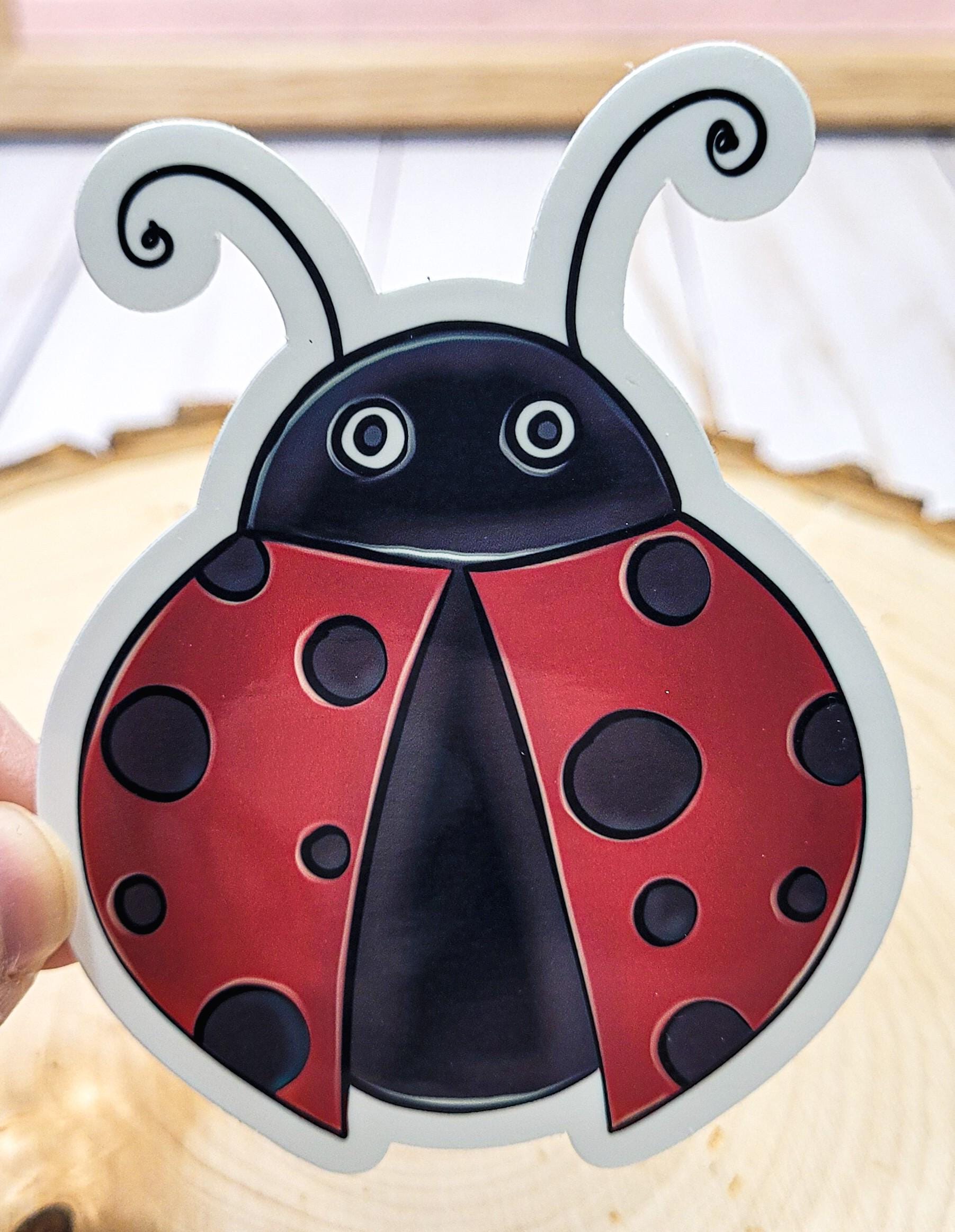 Ladybug Die Cut Sticker, Insect Bug Decal, Decorate Laptops, Notebooks ...