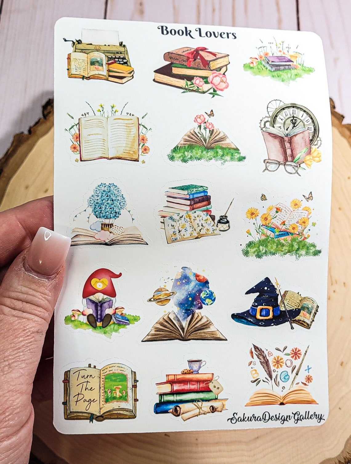 Book Lovers Sticker Sheet, Reading Stickers, Reading Lover Gift Idea ...