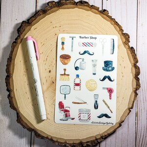 Barber Shop Sticker Sheet, Hair Stylist Stickers, Salon Stickers ...
