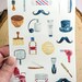 Barber Shop Sticker Sheet, Hair Stylist Stickers, Salon Stickers ...