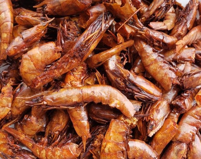 GIANT Tasty Smoked/ Dried, Wild Shrimp crayfish Caught Wild and Smoked ...