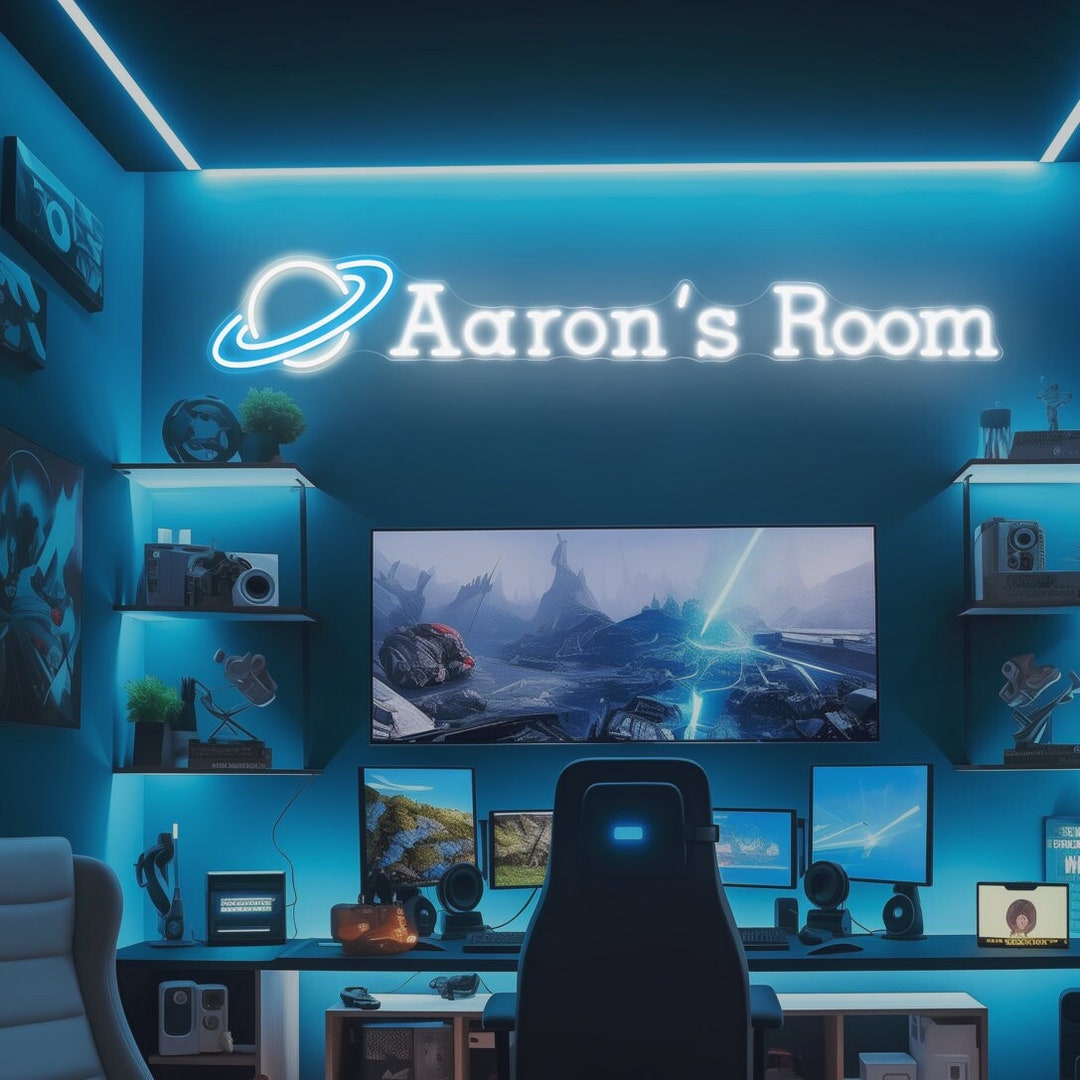 Custom Game Room Neon Sign, Personalized Bedroom Neon Sign, Game Room ...