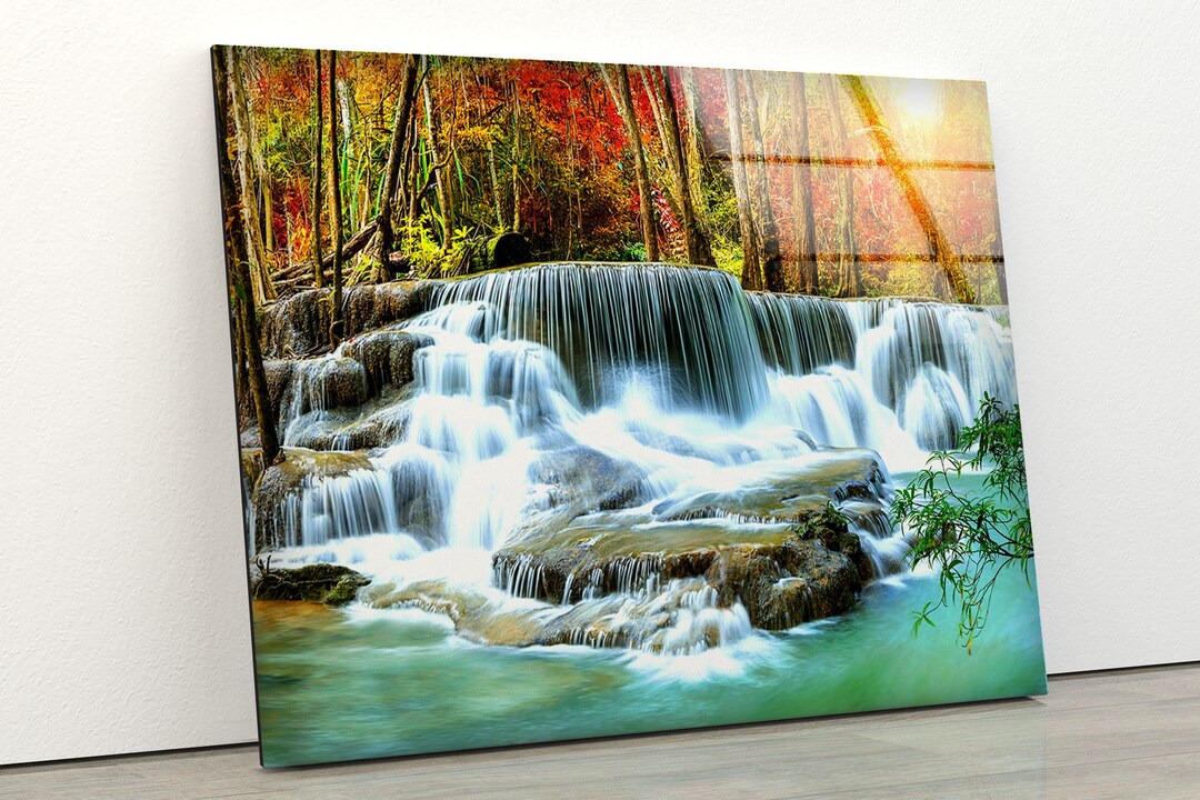 Tempered Glass Wall Art Mega Size Glass Wall Decor Office Etsy