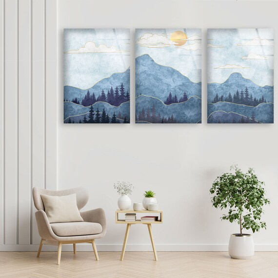 Extra Large Wall Art Tempered Glass Printing Wall Decor Home Etsy