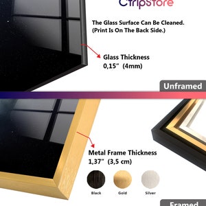 Tempered Glass Printing Wall Art-large Wall Decor Living - Etsy