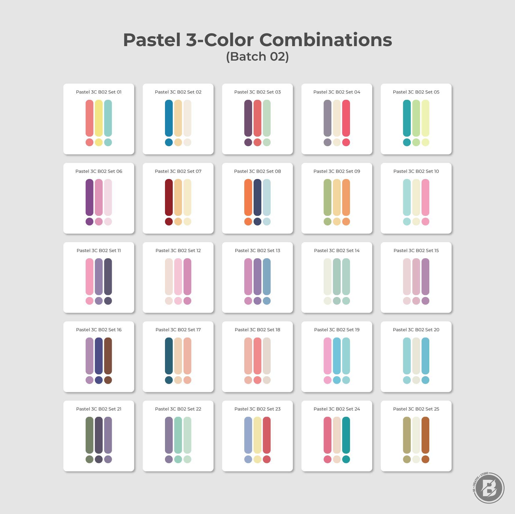 Pastel Colour Palette Swatch Libraries for Illustrator, Photoshop ...